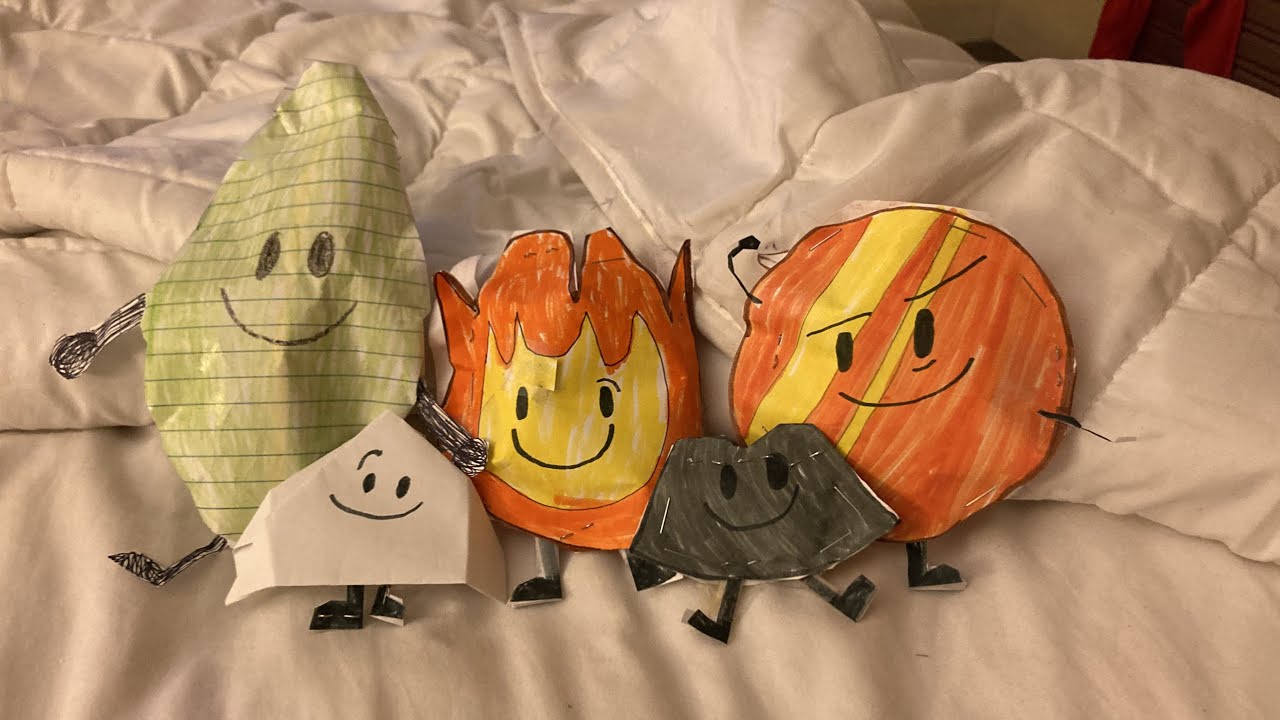 BFDI Paper Plush Showcase! - YouTube