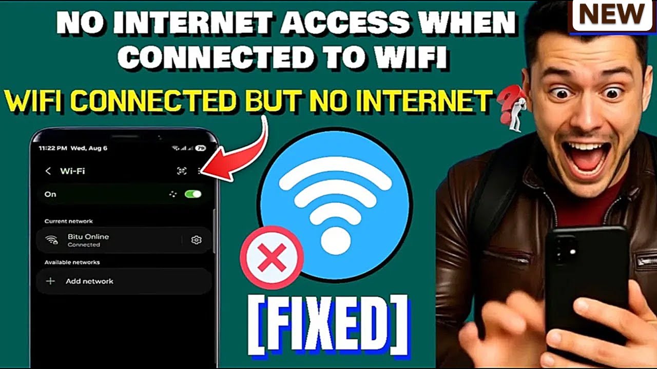 Why No Internet Access When Connected To WiFi Samsung/Android || WiFi ...
