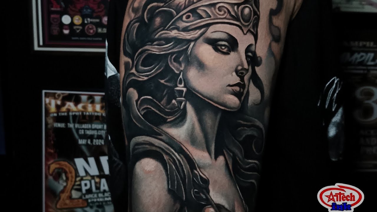 How to tattoo opaque black and gray - JERICK C TATTOO #tattooart # ...