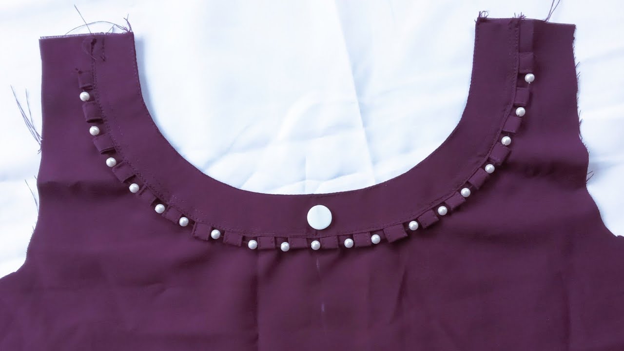 Boat Neck Design ( kurti neck design cutting and stitching tutorial ...