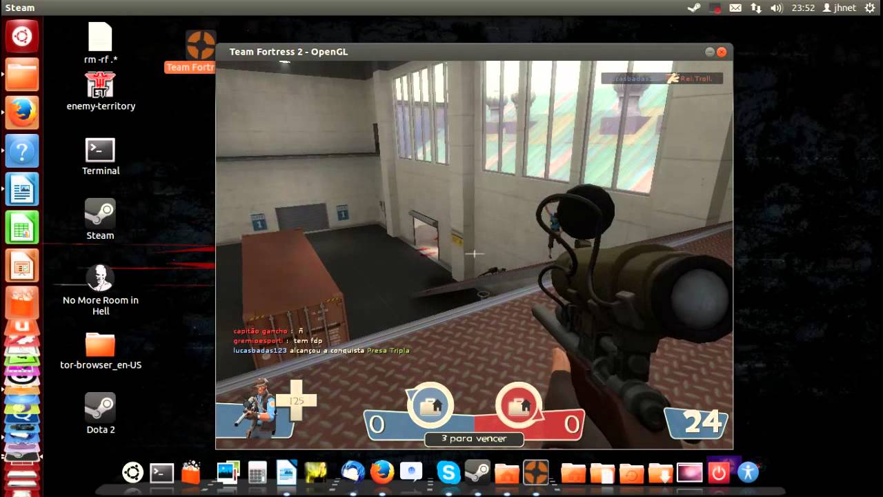 Team Fortress 2 GamePlay Steam Linux - YouTube