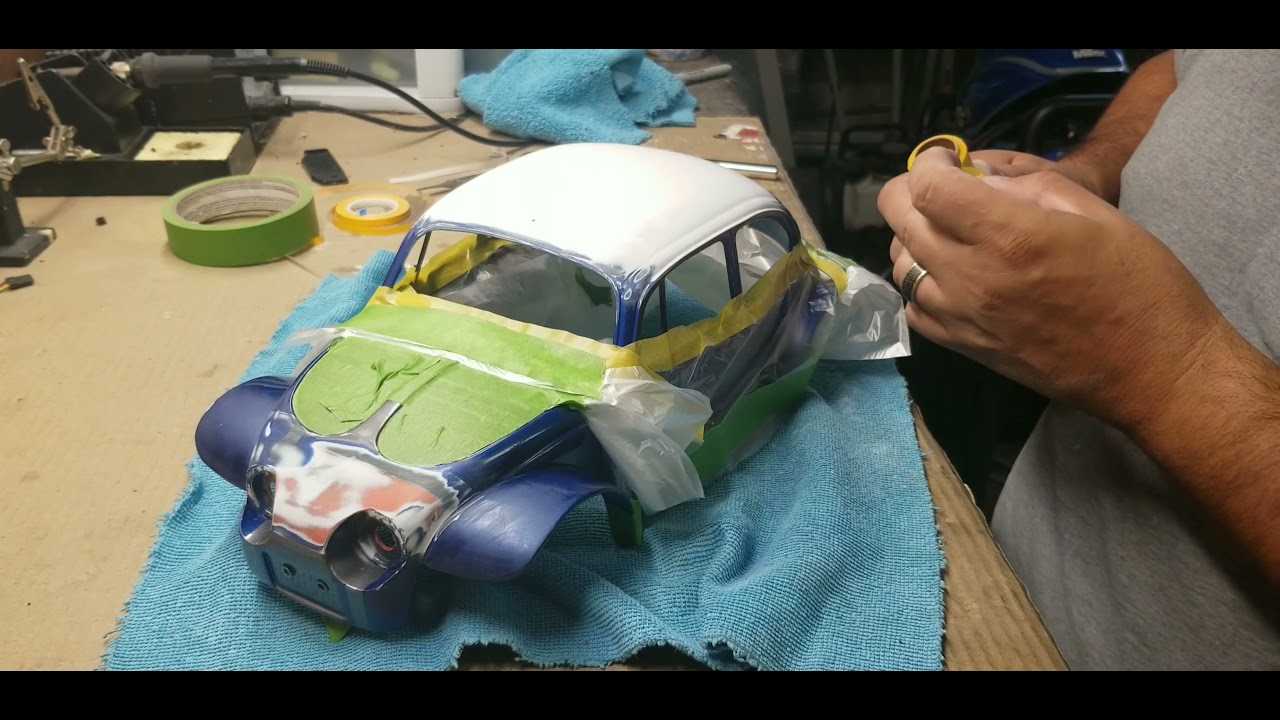 rc hardbody paint & scratch repair. part 2. blitzer beetle. wet sand ...