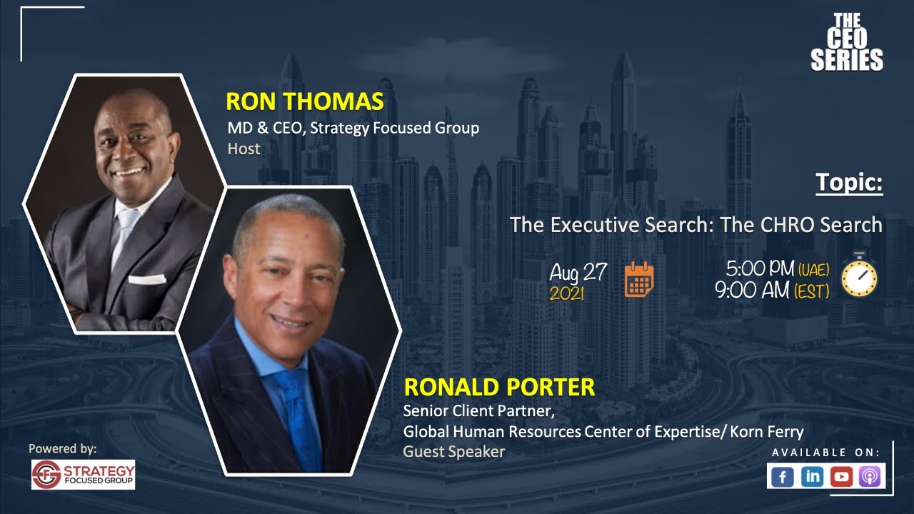 The CEO Series with Ronald Porter - YouTube