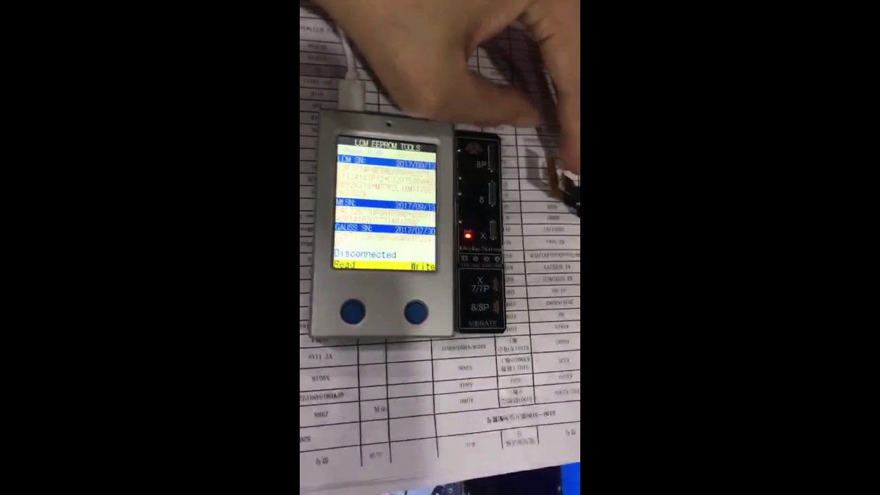 W13 IP DISPLAY EEPROM Programmer for iPhone 7P 8 8Plus X XR XS Max ...