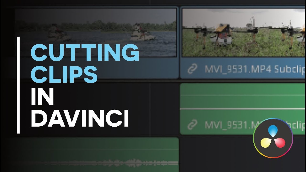 09 - Cutting or splitting clips in davinci resolve - YouTube