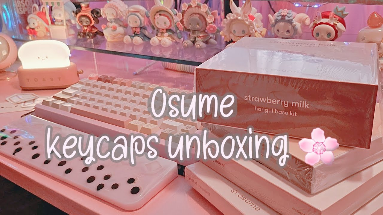 Osume Keycaps 🌸 Cozy Unboxing ☕️ Aesthetic Zoom75 Keyboard Setup - YouTube