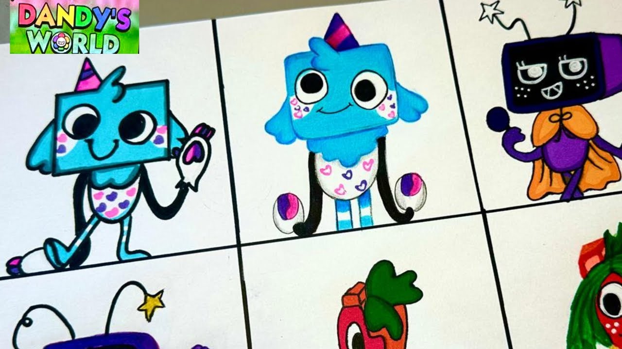 Drawing New Dandy’s World Cartoon Vs Realistic | From Dandy’s World ...