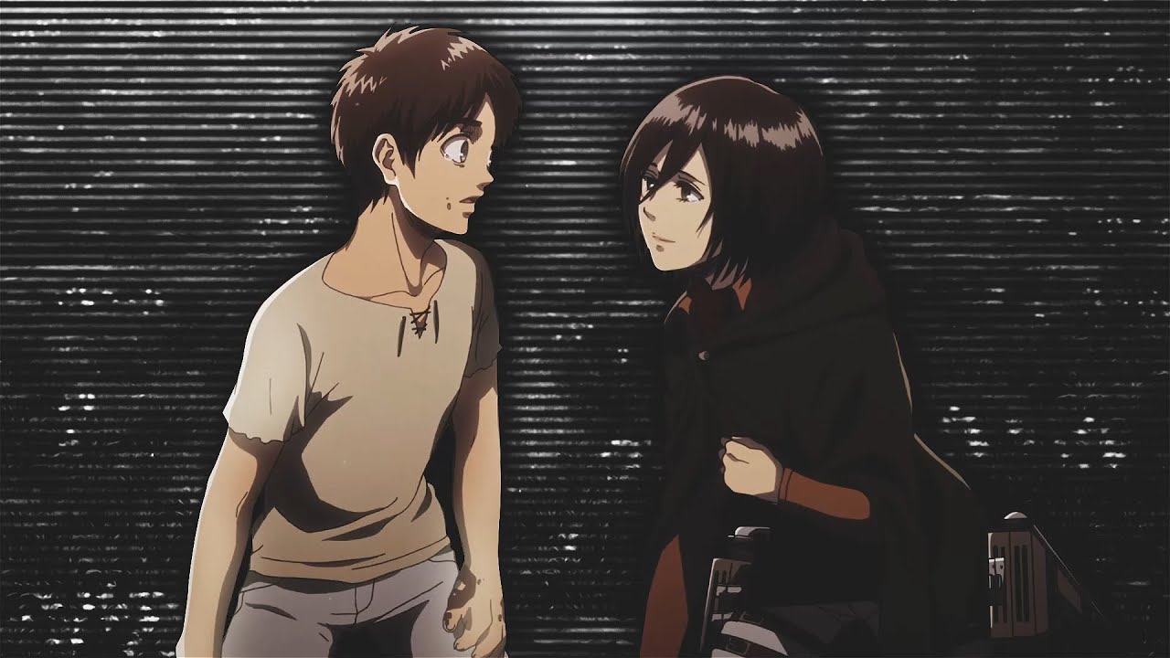 scared - attack on titan | eren x mikasa edit [4k only] - YouTube
