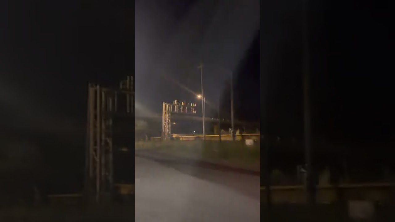 Csx cargo train at night - YouTube