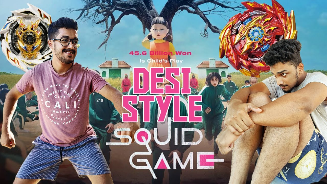 SQUID GAMES IN BEYBLADE STYLE | DESI BOYS | - YouTube