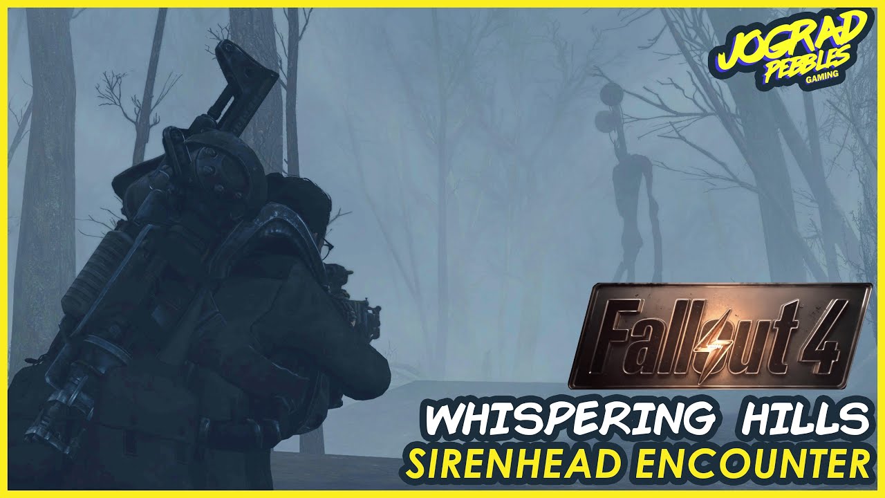 SIRENHEAD ENCOUNTER - Fallout 4 Whispering Hills Mod Gameplay - YouTube