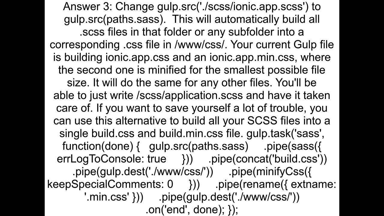How to use SASS in Ionic framework - YouTube