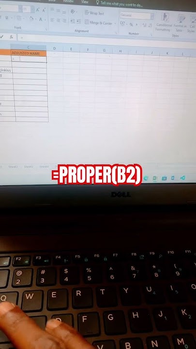 How to proper name in Excel - YouTube