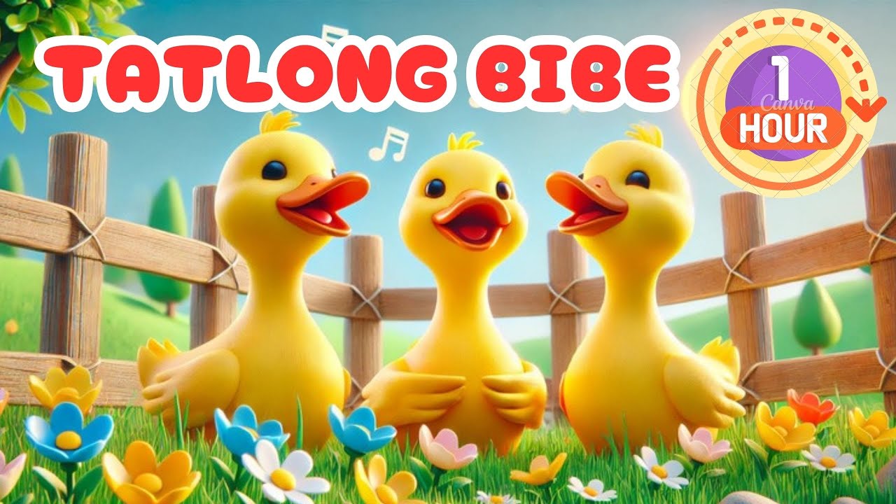 Tatlong Bibe - 1 Hour Loop | Tagalog Nursery Rhyme for Kids - YouTube