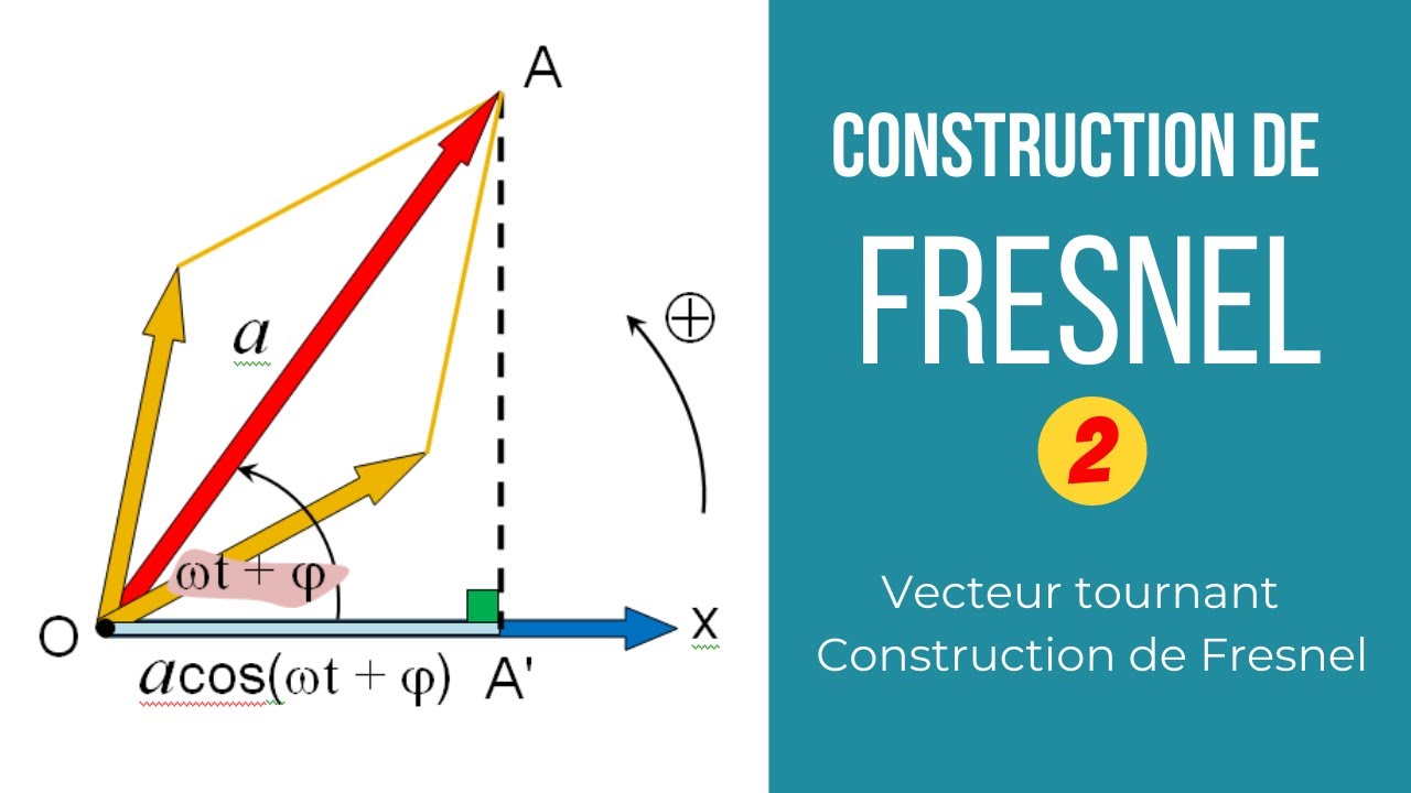 Construction de Fresnel: (Partie 2) Vecteur tournant et construction de ...