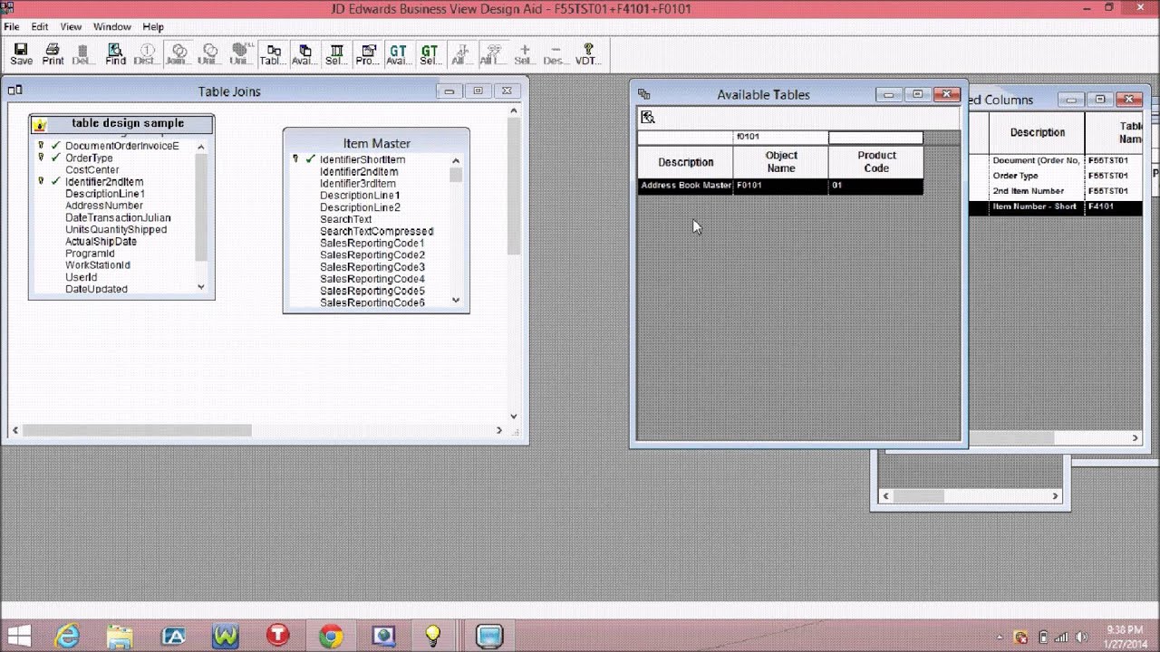 JD Edwards EnterpriseOne 9.1 Business View Design 1080 - YouTube