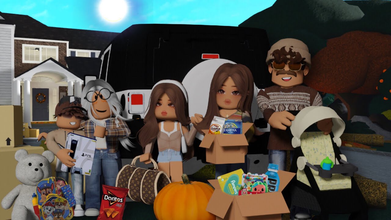 MOVING INTO OUR DREAM FALL HOUSE *REALTOR SCAMMED US?!* Voiced Roblox ...