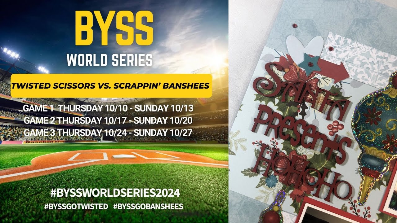 BYSS World Series - Game 1 - A Scrapbook Layout Process Video - YouTube