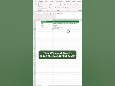 How To Create Dynamic Numbered List In Excel #shorts #excel #exceltips #data #finance #education ...