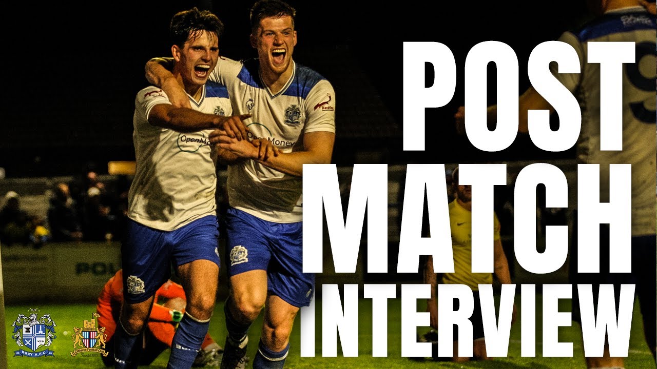 LEWIS GILBOY ON SCORING GOALS | MATCH INTERVIEW | Bury AFC - YouTube