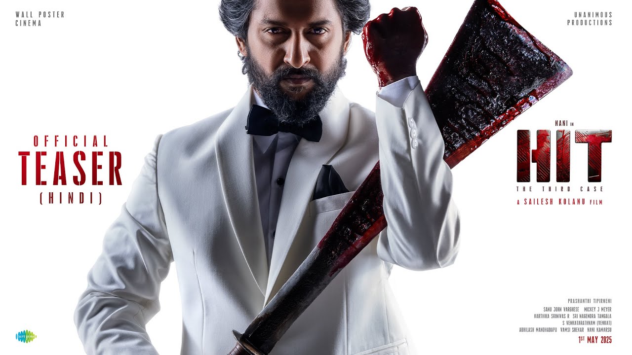 HIT 3 Hindi Teaser: Sarkaar's Laathi | Nani | Sailesh Kolanu | Srinidhi ...