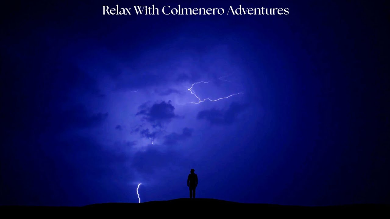 Powerful Thunderstorm Ambience Heavy Rain Booming Thunder Flashing ...