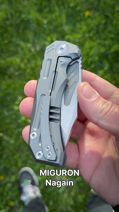 Miguron Nagain M390 – Titanium EDC Beast with Carbon Fiber Inlays | KNIFESTOCK - YouTube