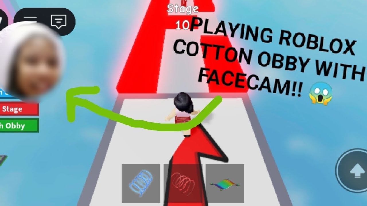 ROBLOX COTTON OBBY but with FACECAM!! 😱 *Funny* | ROBLOX GAMEPLAY - YouTube