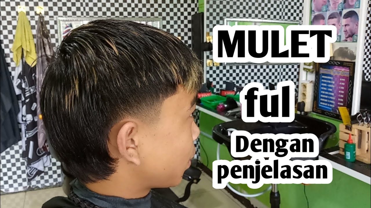 CARA POTONG RAMBUT MODEL MULET YouTube