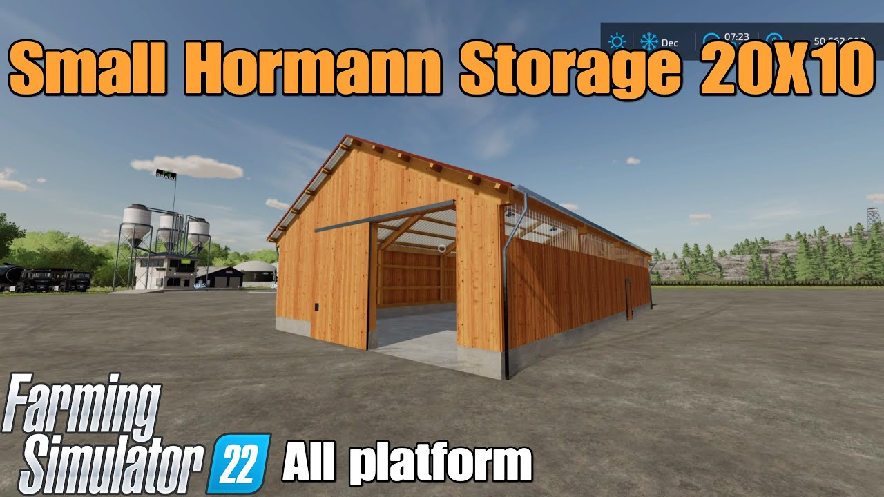 Small Hörmann Storage 20x10 / mod for all platforms on FS22 - YouTube