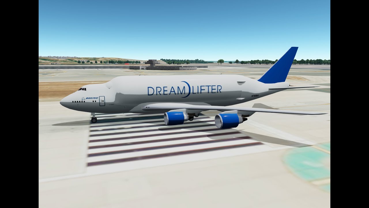 Another new 747 in GeoFS (Dreamlifter) - YouTube