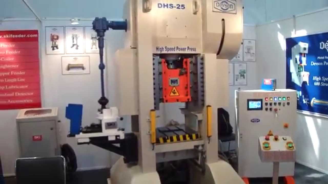 Power Press 25 Ton High Speed Devson - YouTube