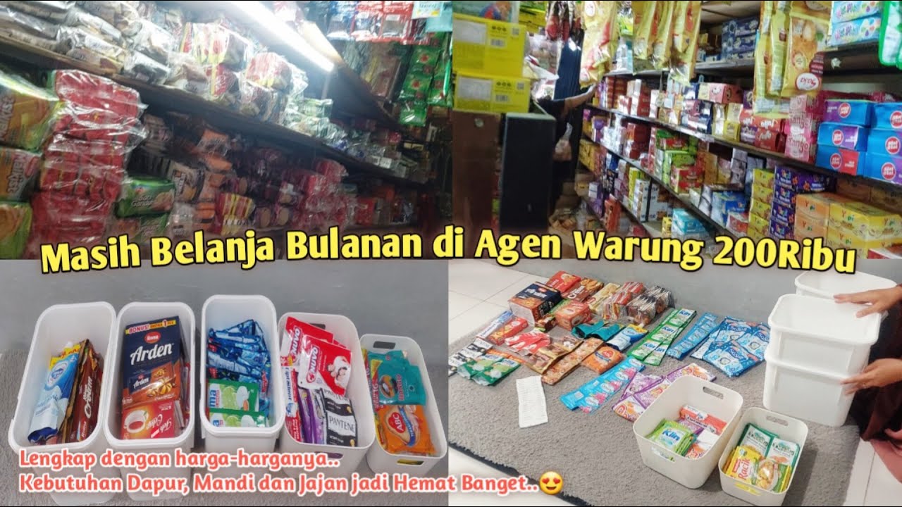 BELANJA BULANAN HEMAT DI TOKO AGEN 200.000 UNTUK STOCK JANUARI 2024 ...