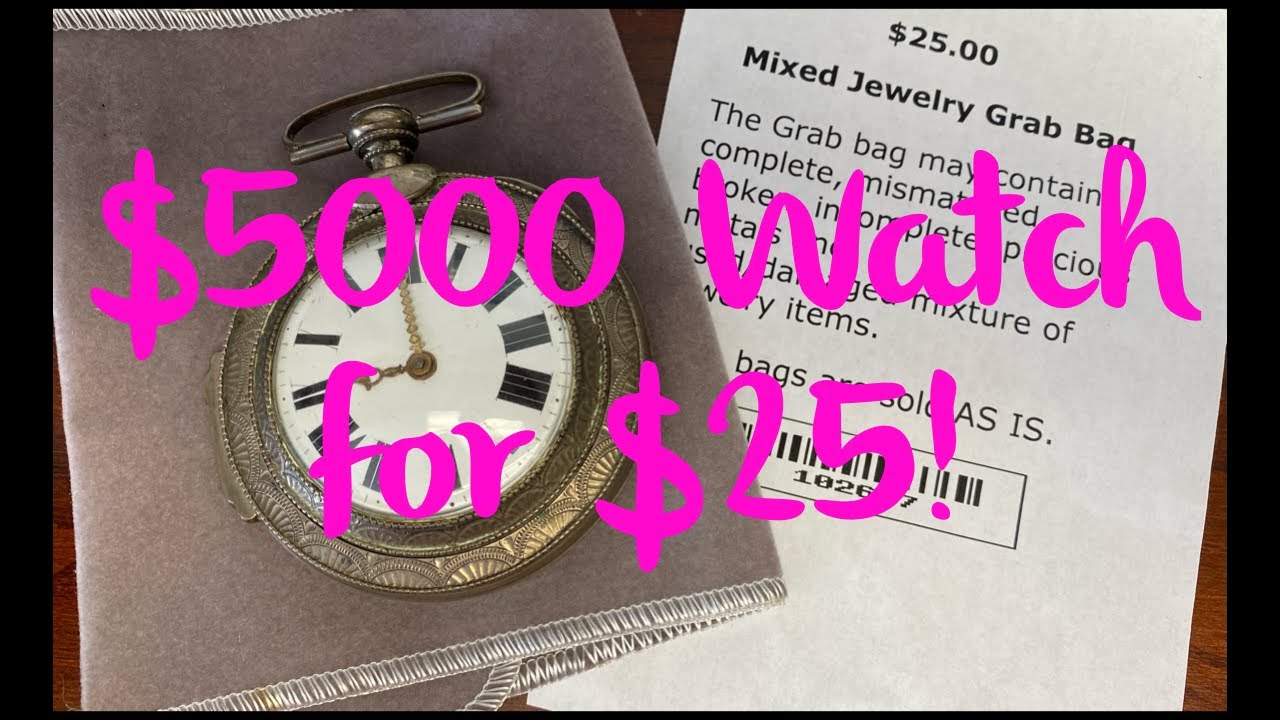 I Found A $5,000 Watch From The 1700's in a $25 Costume Jewelry Grab ...