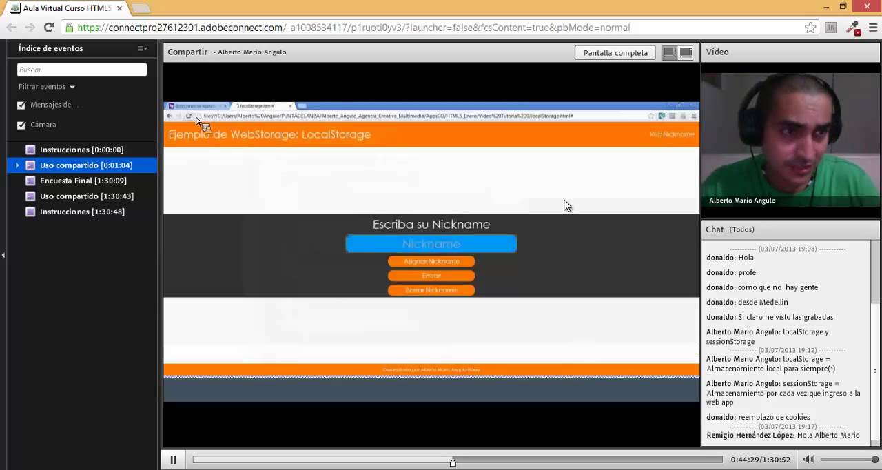 Tutoría WebStorage API (LocalStorage y SessionStorage) - Curso HTML5 ... Tutoría WebStorage API (LocalStorage y SessionStorage) - Curso HTML5 ...
