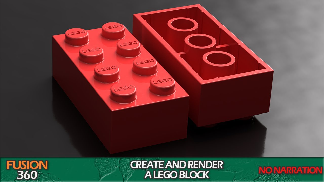 Modeling in Fusion 360 - Lego block | Progress check rep no. 1 - YouTube