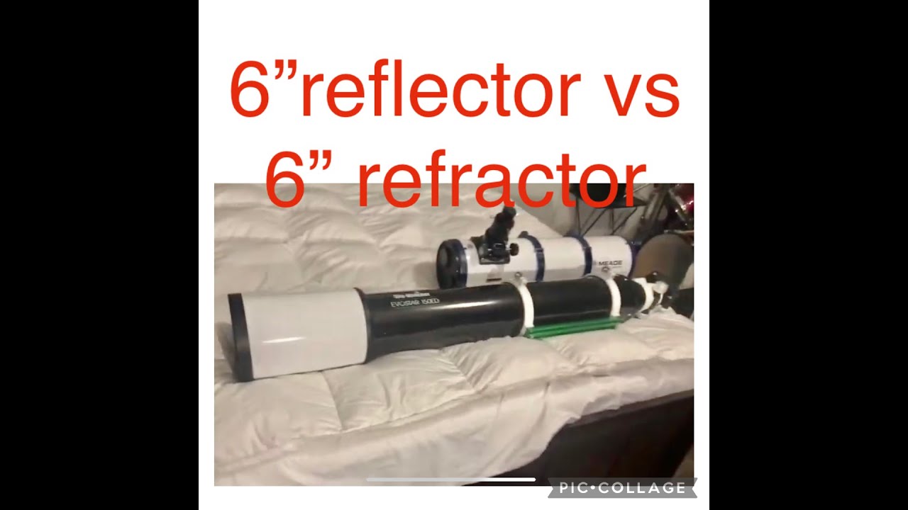 Two 6" telescopes (refractor VS relector) #astronomy #telescope #space ...