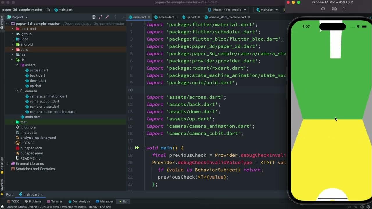 Flutter 3D Effect | Camera Perspective - YouTube