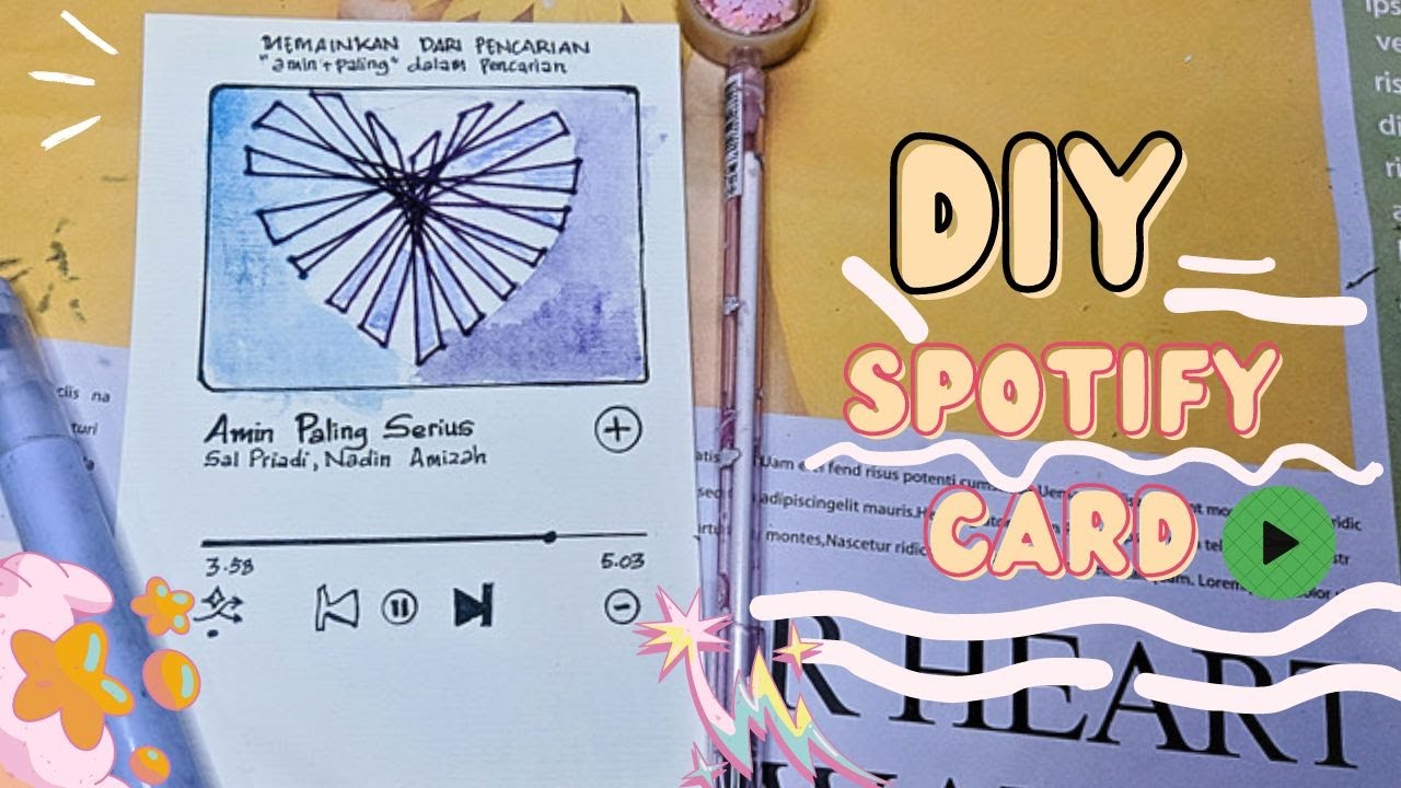 DIY SPOTIFY CARD;D GIFT IDEAS!!!! SUPER EASY DIY GIFT (KARTU SPOTIFY) # ...