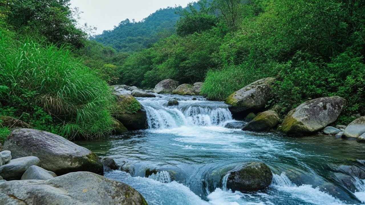 Clear River Flow for Restful Sleep and Stress Relief - YouTube