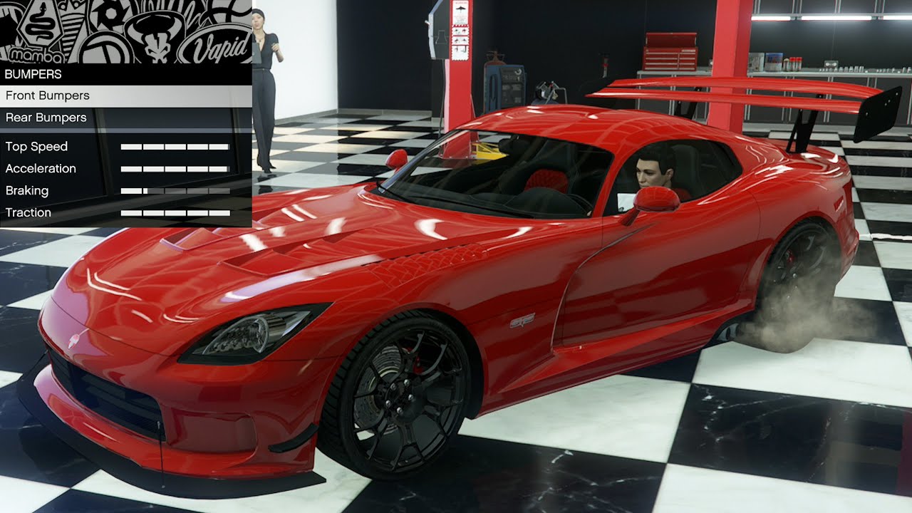 GTA 5 - DLC Vehicle Customization - Bravado Banshee GTS (Dodge Viper ...