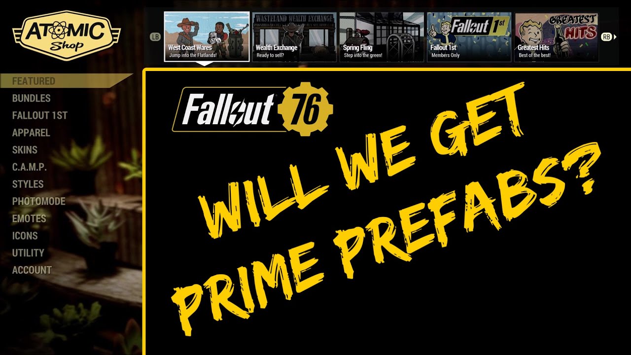 Fallout 76 Prime Series Prefabs - YouTube
