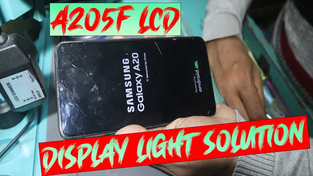 Samsung A205f A20 Display light problem।।shaboz#mobile plus telecom ...