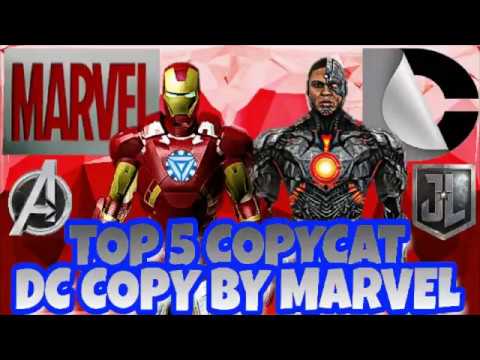 Top 5 Copycat Dc copy by Marvel - YouTube