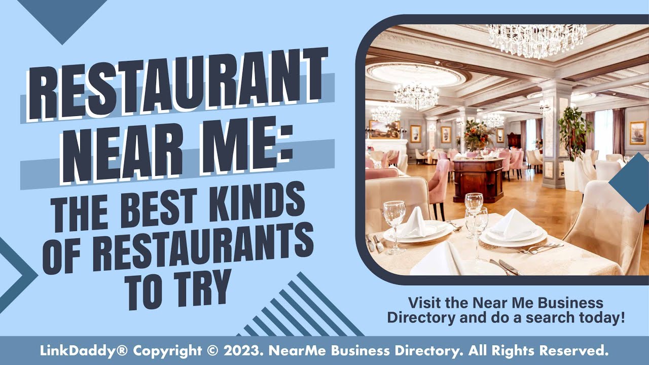 Restaurant Near Me: The Best Kinds of Restaurants to Try - YouTube