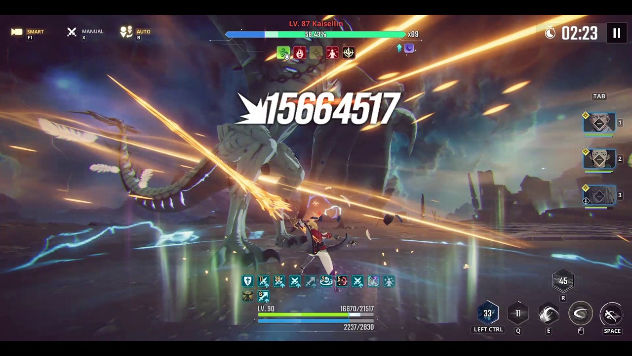 F2P STAGE 20 ENCORE MISSION KAISELLIN BOSS (LIGHT TEAM) || Solo ...