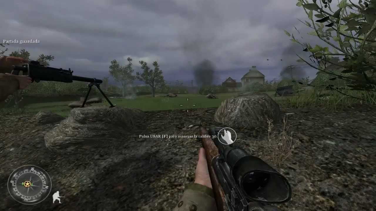 Call of Duty 2 - Día D - El silo - Misión 8-3 - Español - PC - HD - YouTube