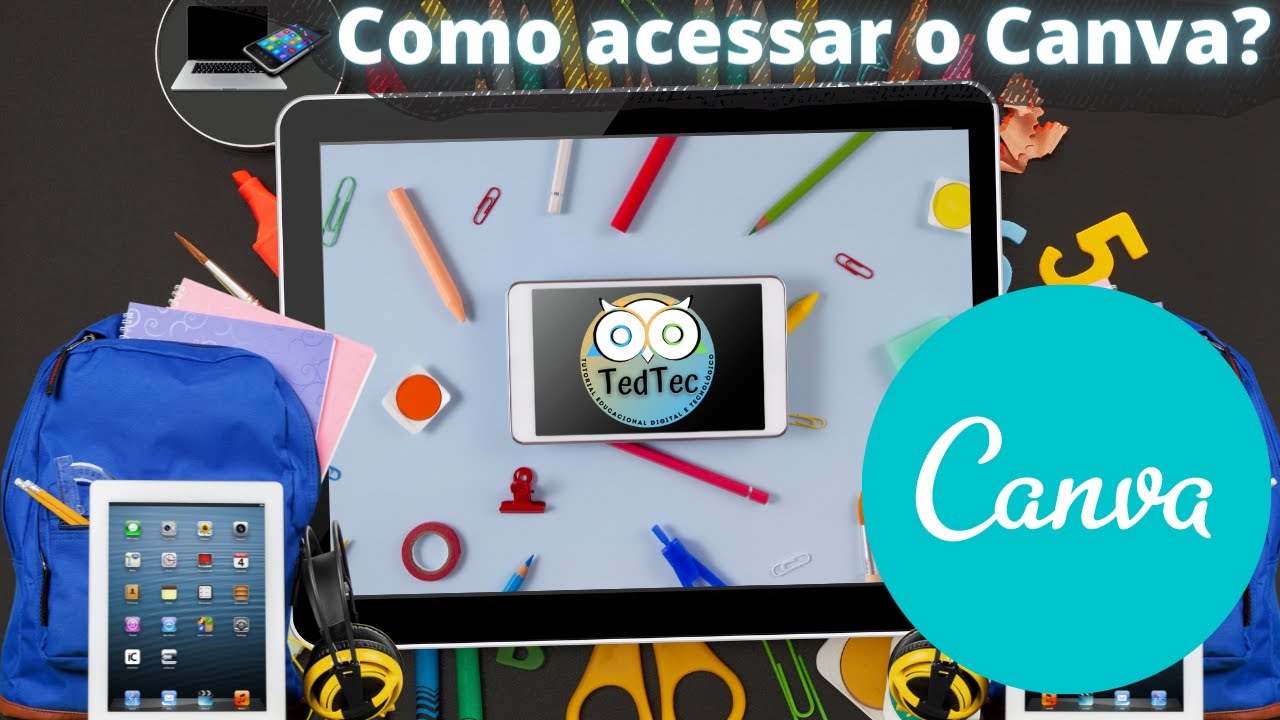 Como acessar a plataforma "Canva" utilizando um e-mail institucional de ...