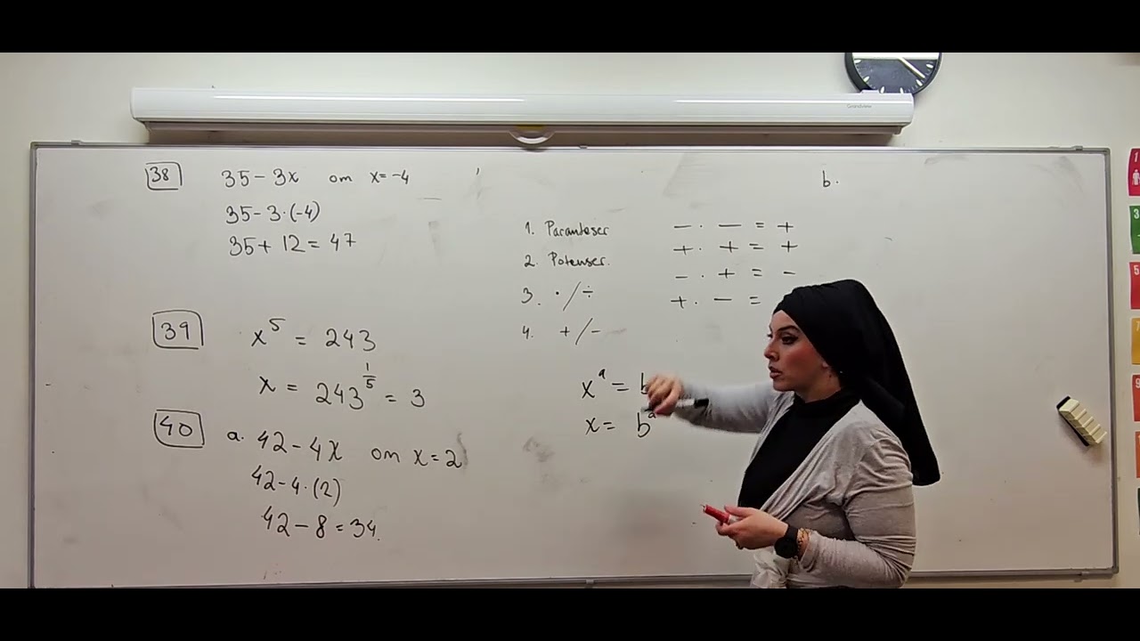 Matematik 1b Algebra ekvationer - YouTube
