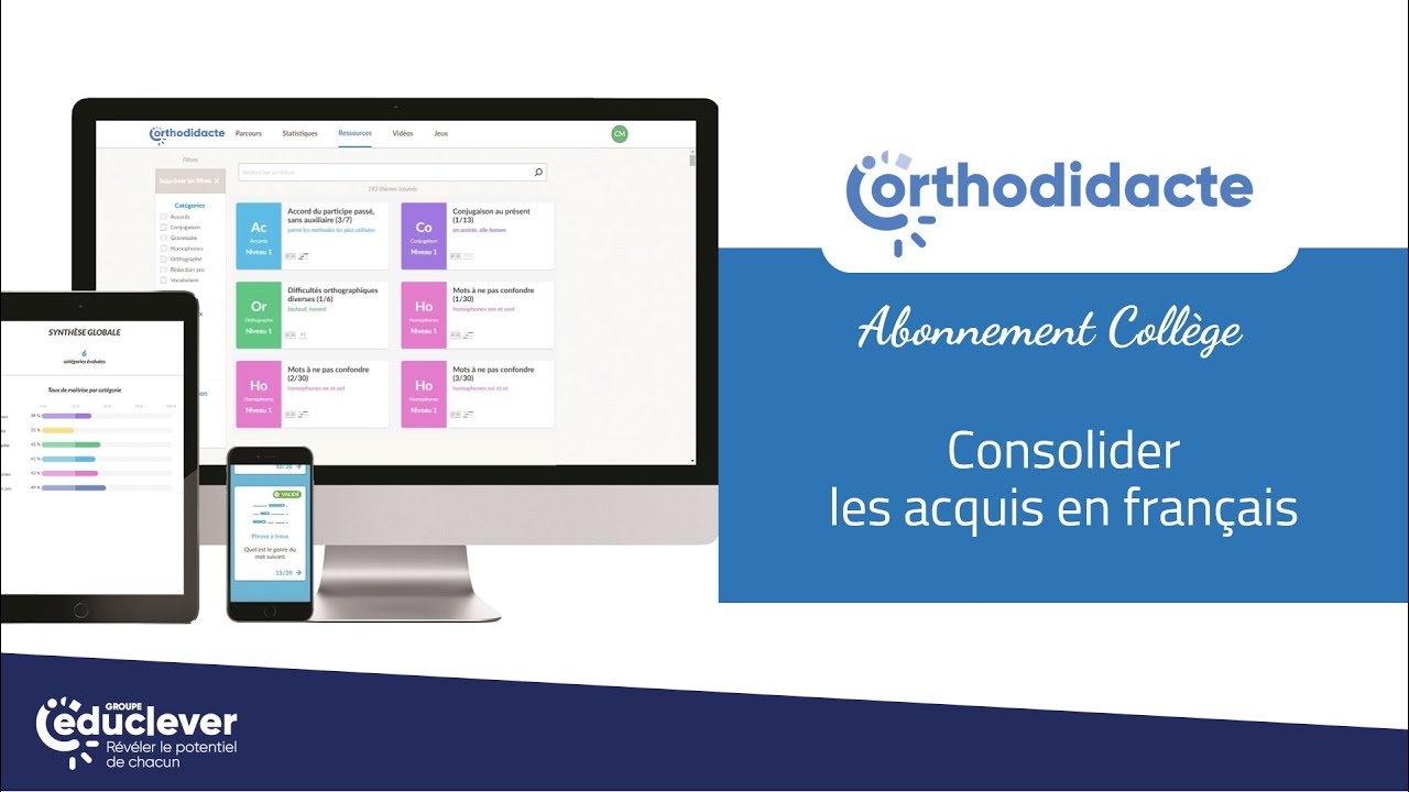 Collégiens : consolidez vos bases en français avec Orthodidacte ! - YouTube